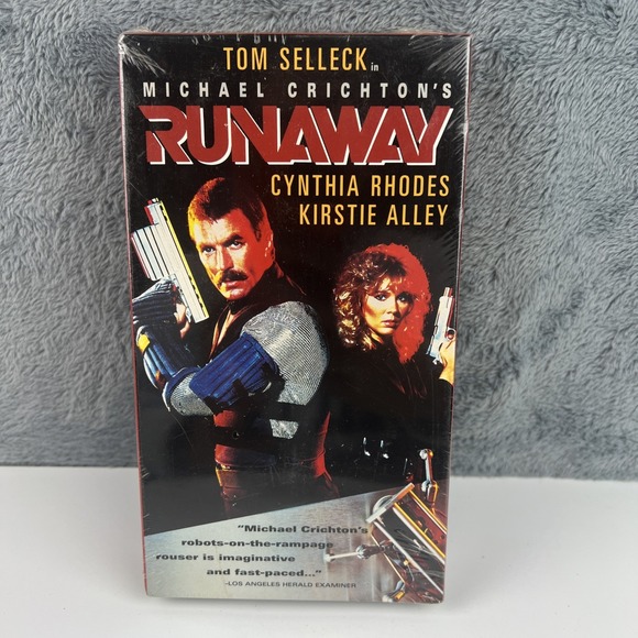Media | Runaway Vhs 1996 Tristar Home Video Michael Crichton 1984 Tom ...